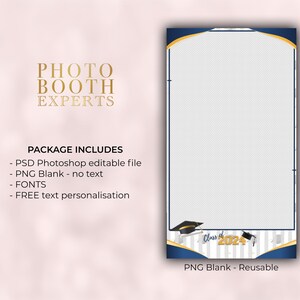 Graduation 360 Photo Booth Overlay, Video Booth Graduation Template ...