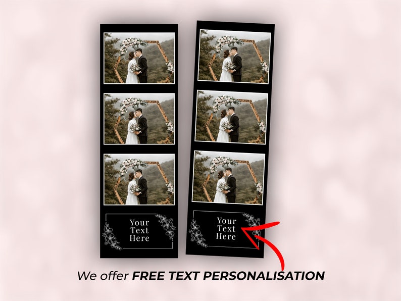 2x6 Photo Booth Template, 2x6 Minimalist Photobooth Template, 2x6 Photo Strips Template Wedding ...