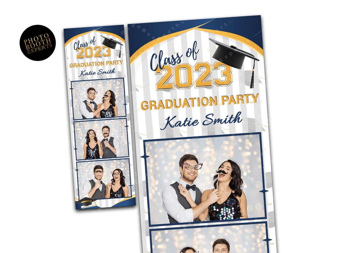 Graduation Photo Booth Template 2x6 Photo Strip Graduation - Etsy