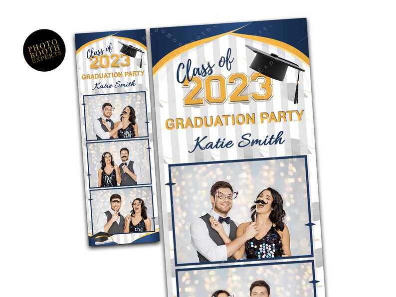 Graduation Photo Booth Template 2x6 Photo Strip Graduation Prom Frame ...