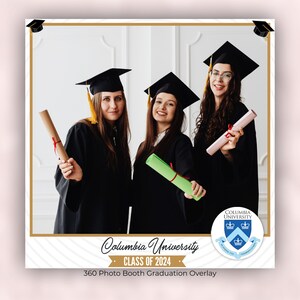 Graduation 360 Photo Booth Overlay, 360 Video Booth Graduation Template ...