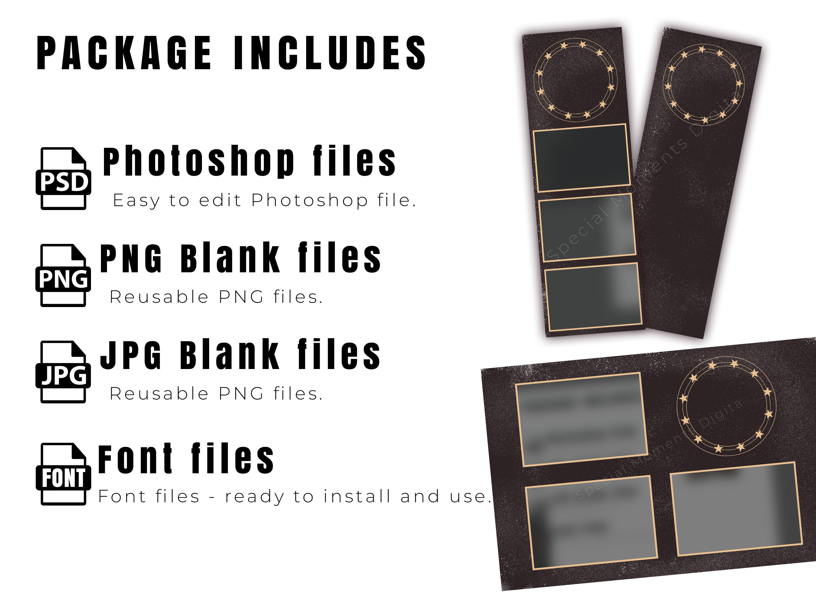 2x6 Birthday Photo Booth Template, 4x6 Photobooth Template Anniversary ...