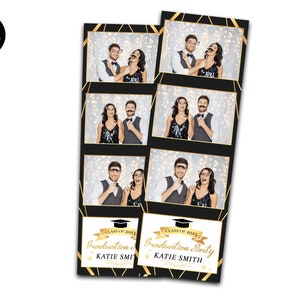 2x6 Graduation Photo Booth Template - Photo Strips Prom Template ...