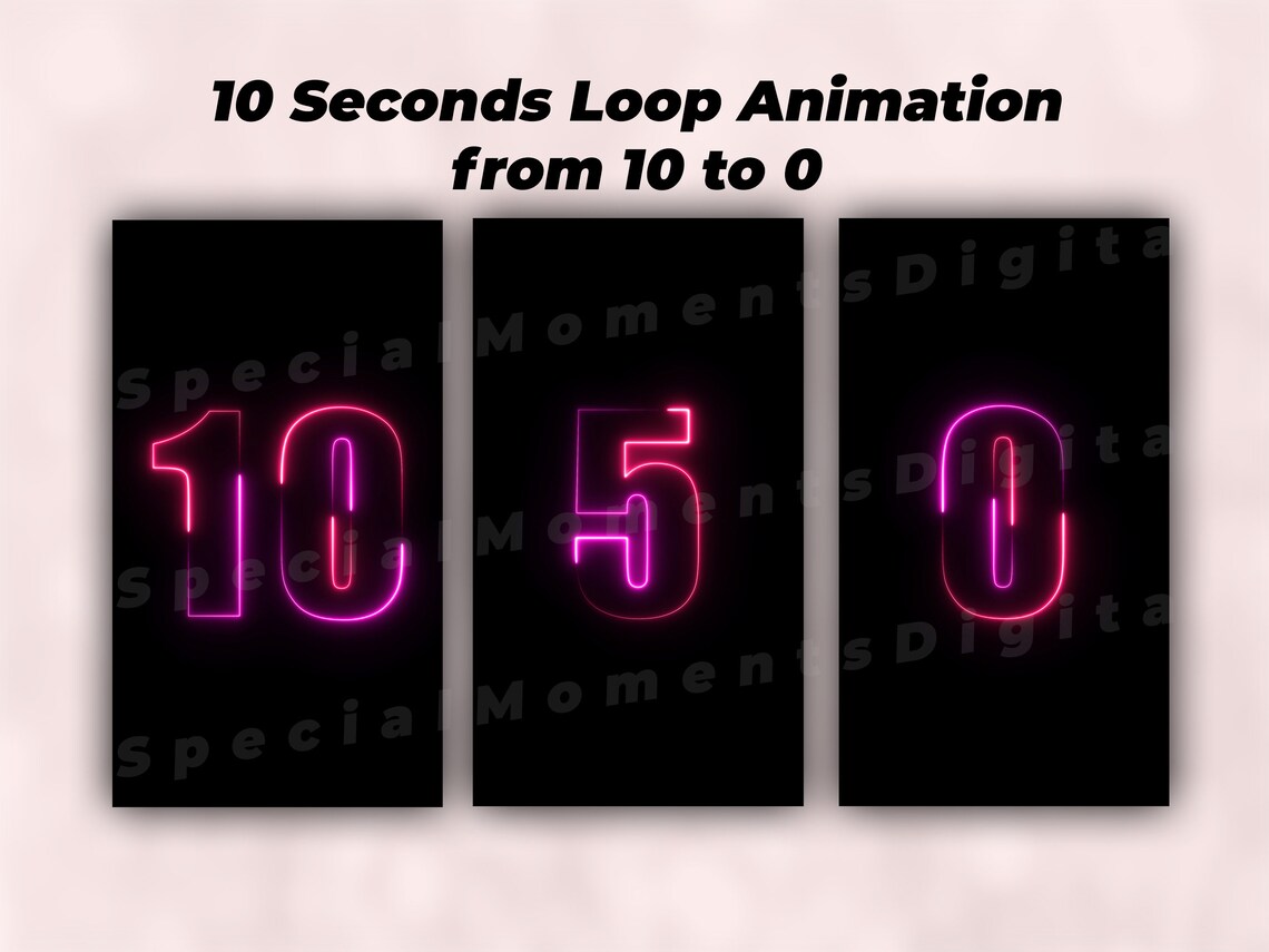 10 Seconds Countdown Animation Mirror Booth 1080x1920px Countdown ...
