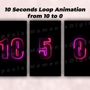 10 Seconds Countdown Animation Mirror Booth - 1080x1920px Countdown ...
