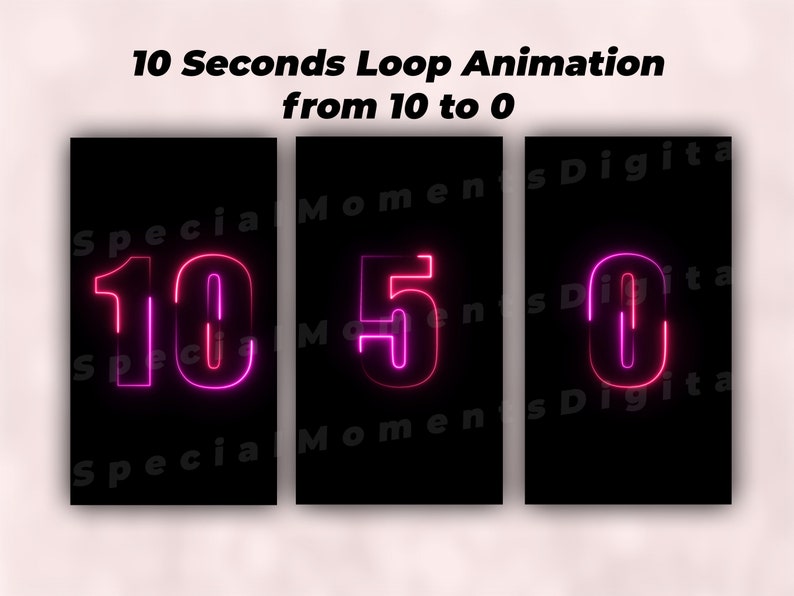 10 Seconds Countdown Animation Mirror Booth 1080x1920px Countdown ...