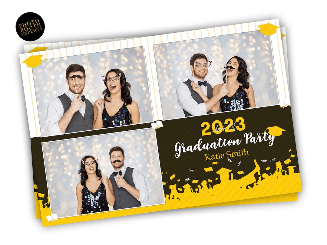 4x6 Graduation Photo Booth Template - 4x6 Prom Photo Booth Template ...
