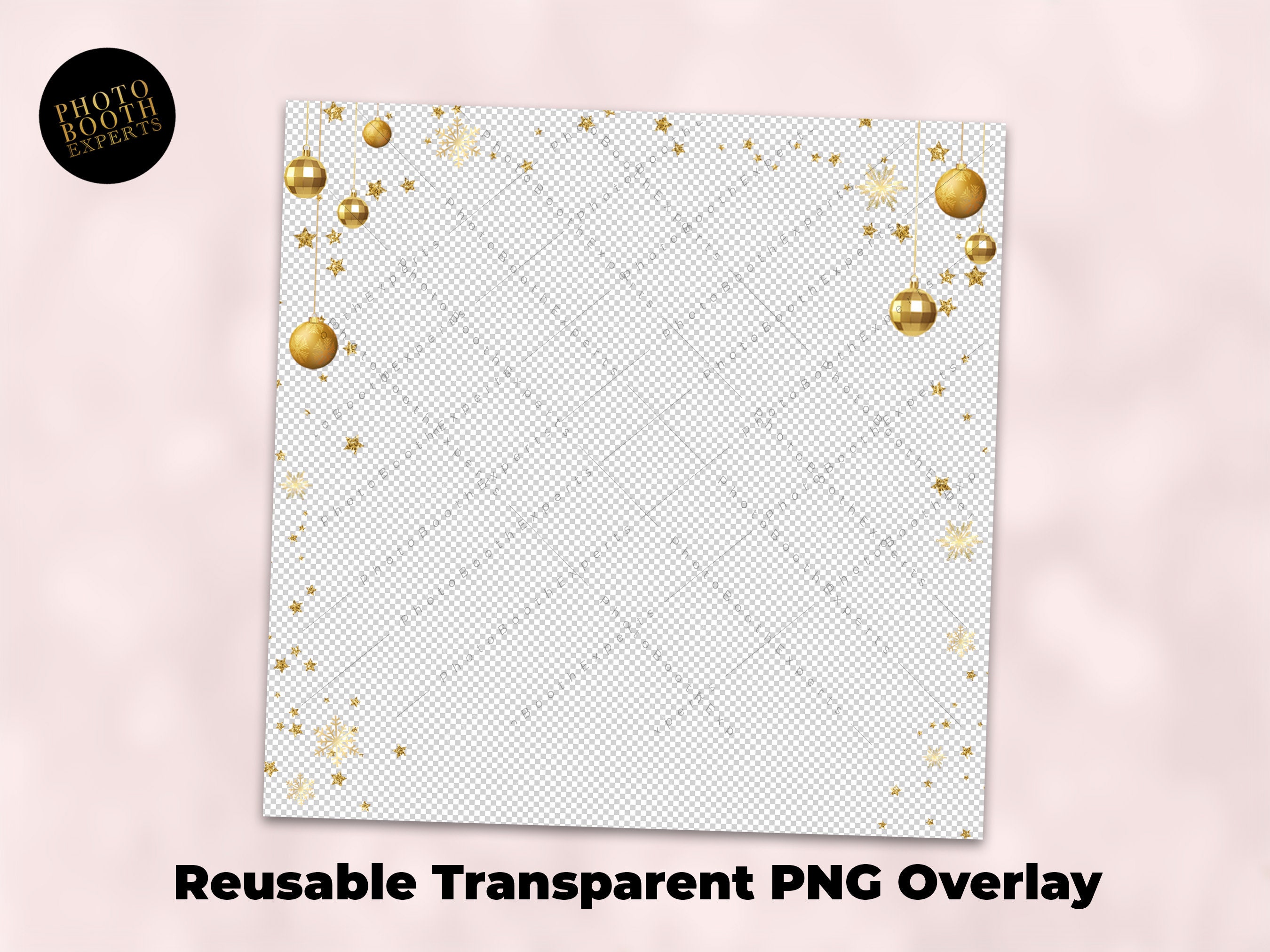 360 Photo Booth Overlay for Christmas 360 Video Booth Overlay Frame ...