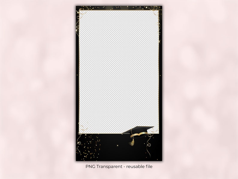 Graduation 360 Photo Booth Overlay, 360 Video Booth Graduation Template ...