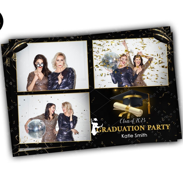 Gold 360 Graduation Photo Booth Overlay, 360 Photo Booth Template Class ...