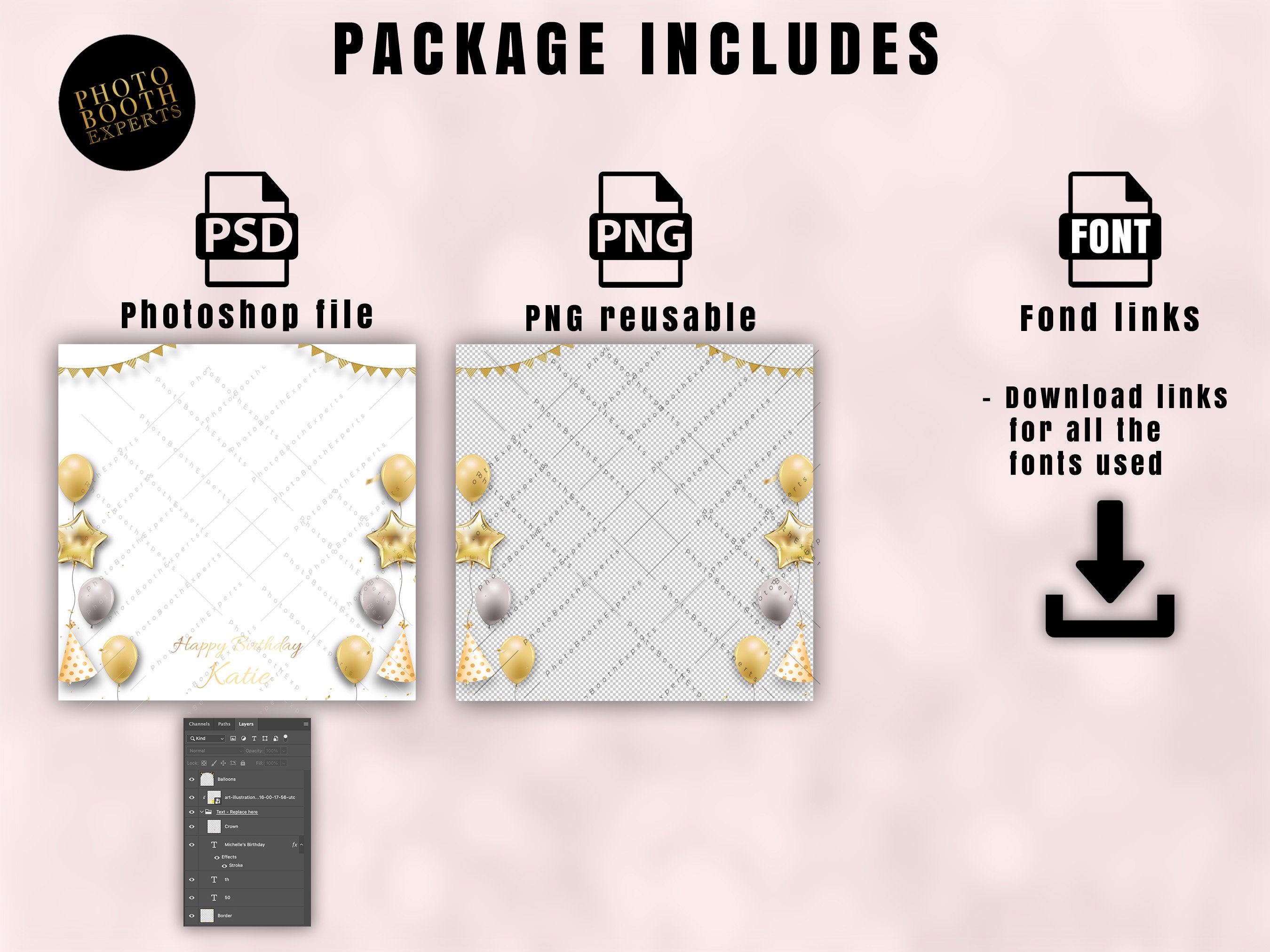 Birthday 360 Video Booth Overlay 360 Spinner Birthday - Etsy