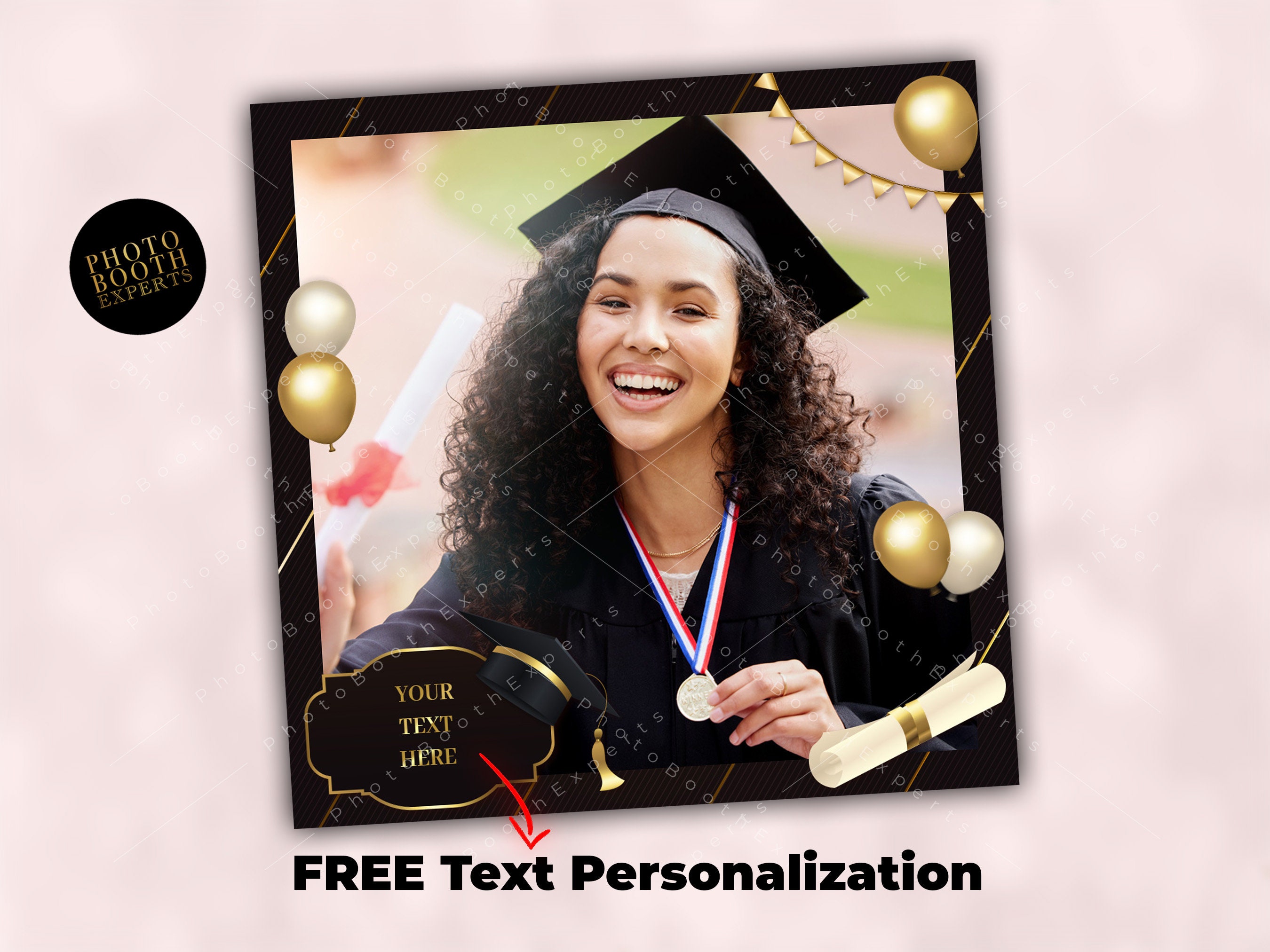 Graduation 360 Photo Booth Overlay Video Booth Graduation Template ...