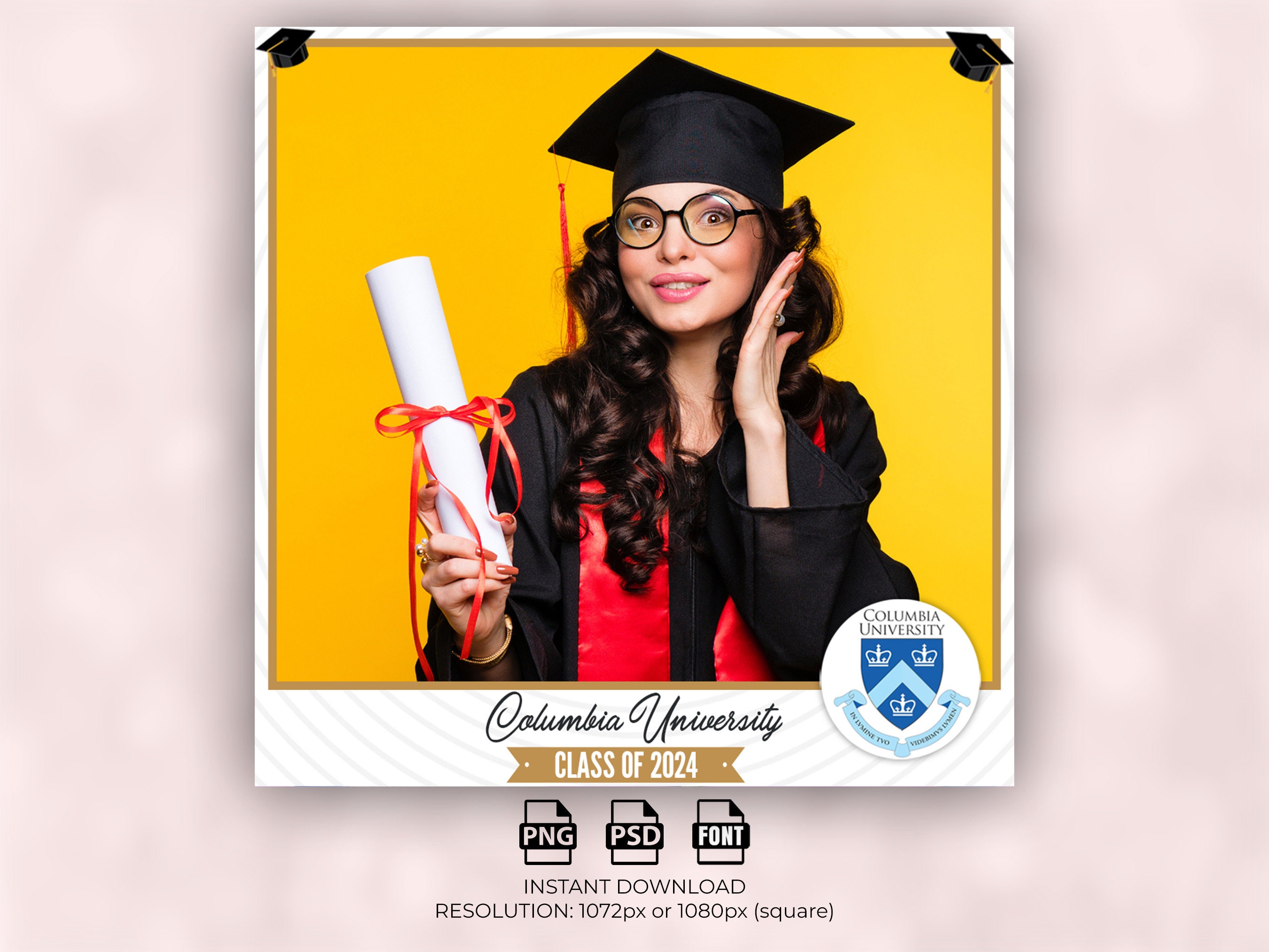 Graduation 360 Photo Booth Overlay, 360 Video Booth Graduation Template ...
