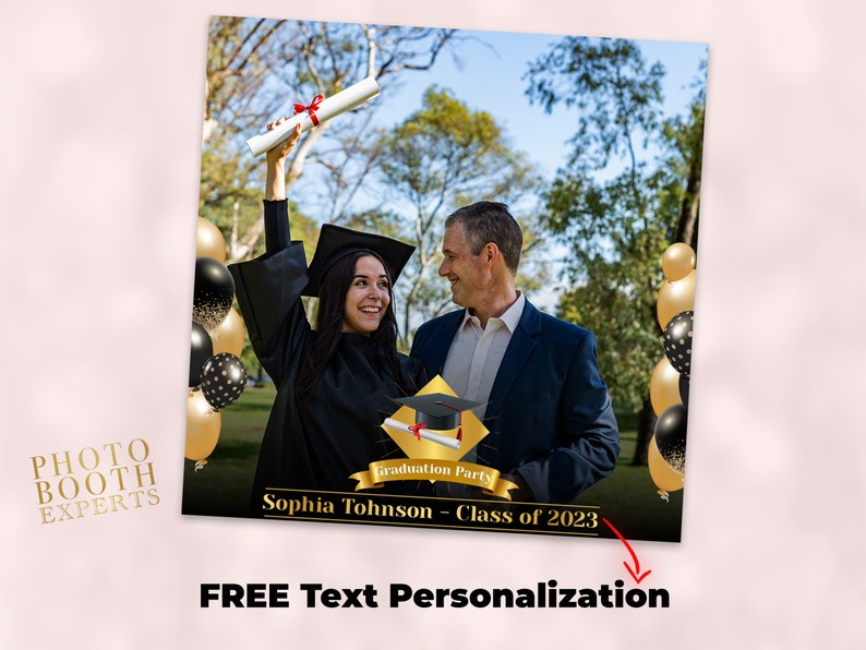 Graduation 360 Photo Booth Overlay Photo Booth Template Graduation 360 ...