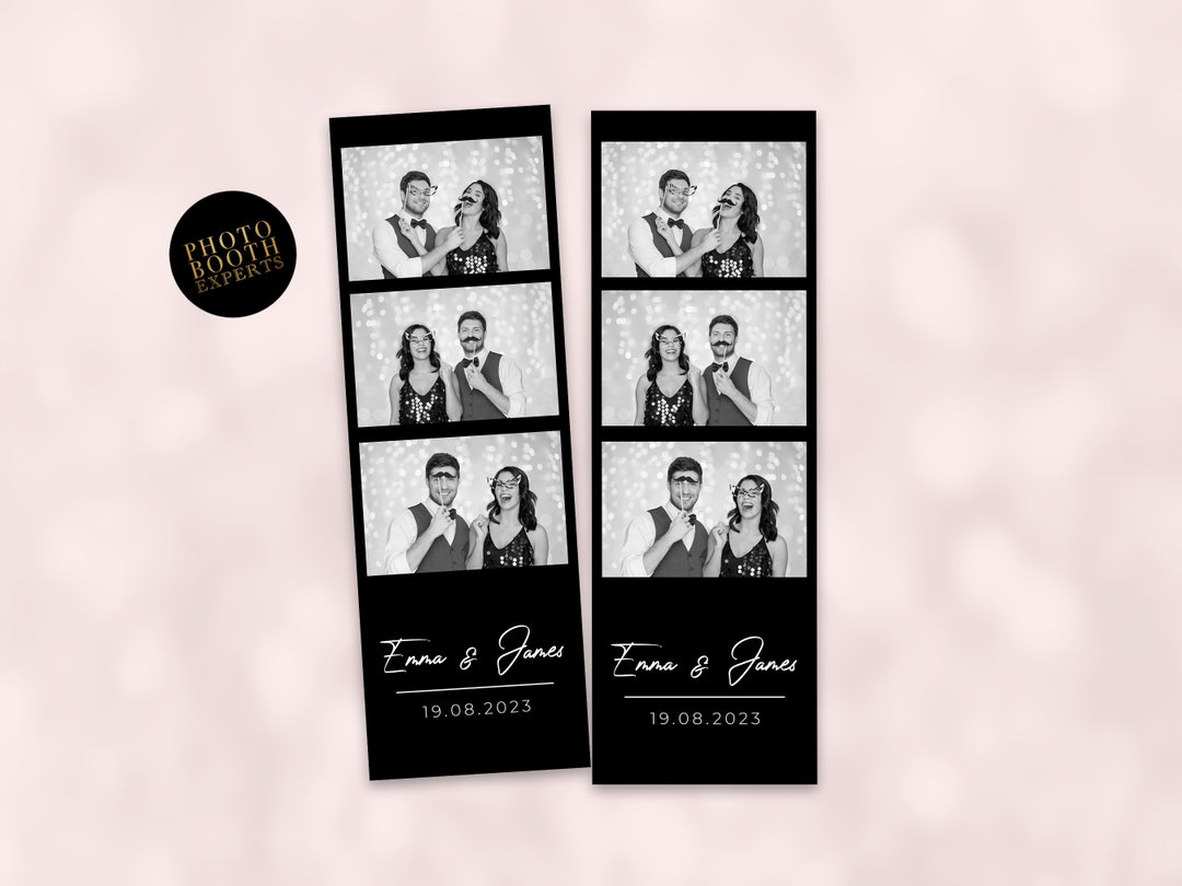 2x6 Photo Booth Template, 2x6 Minimalist Photo Booth Template, 2x6 Photo Strips Template Wedding ...