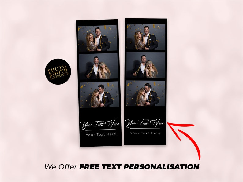 2x6 Photo Booth Template, 2x6 Minimalist Photo Booth Template, 2x6 Photo Strips Template Wedding ...