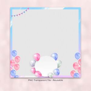 Gender Reveal 360 Photo Booth Overlay, Boy or Girl 360 Video Booth ...