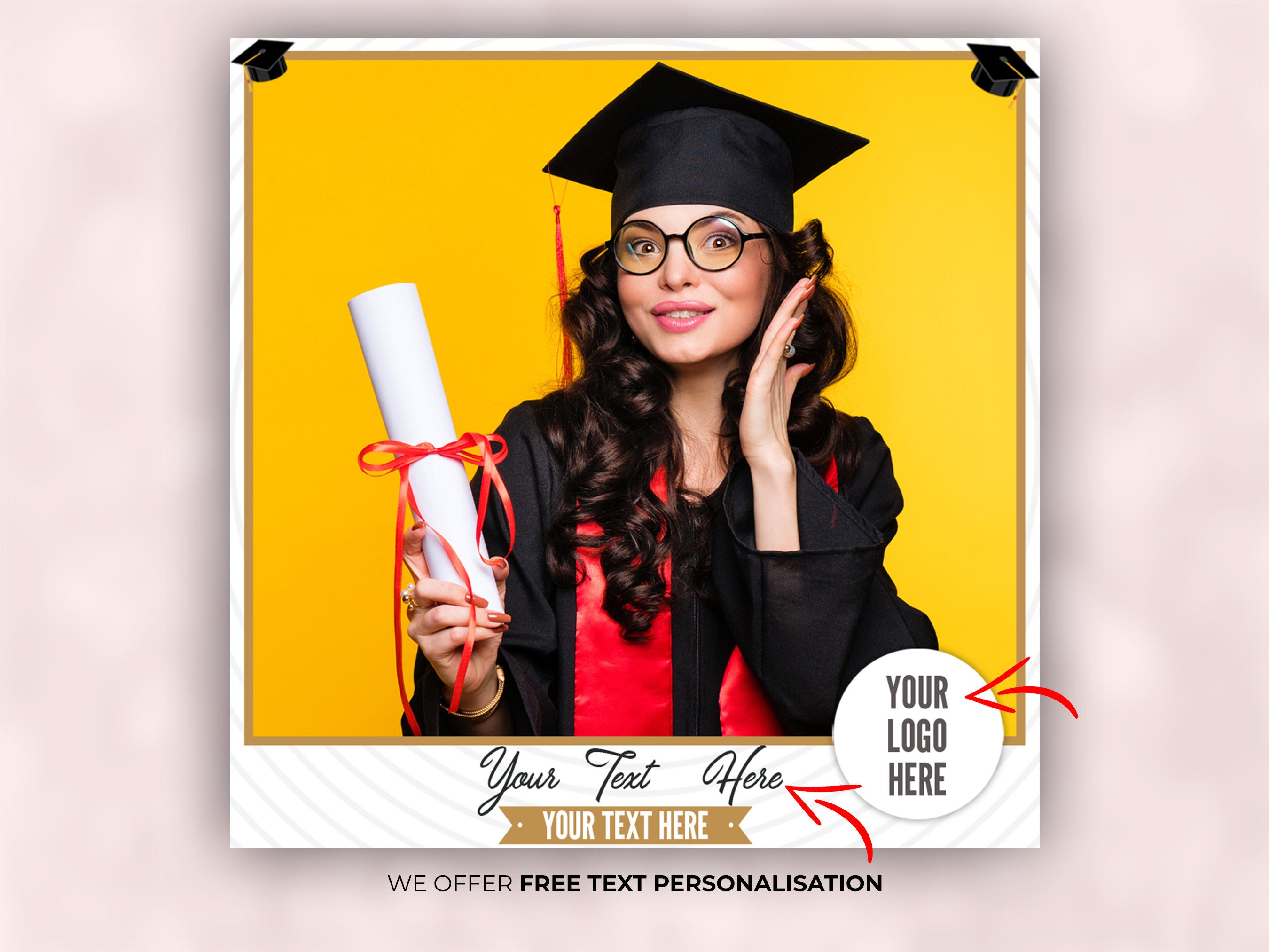 Graduation 360 Photo Booth Overlay, 360 Video Booth Graduation Template ...