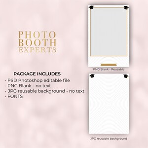 4x6 Graduation Photo Booth Template, 4x6 Portrait Graduation Party ...