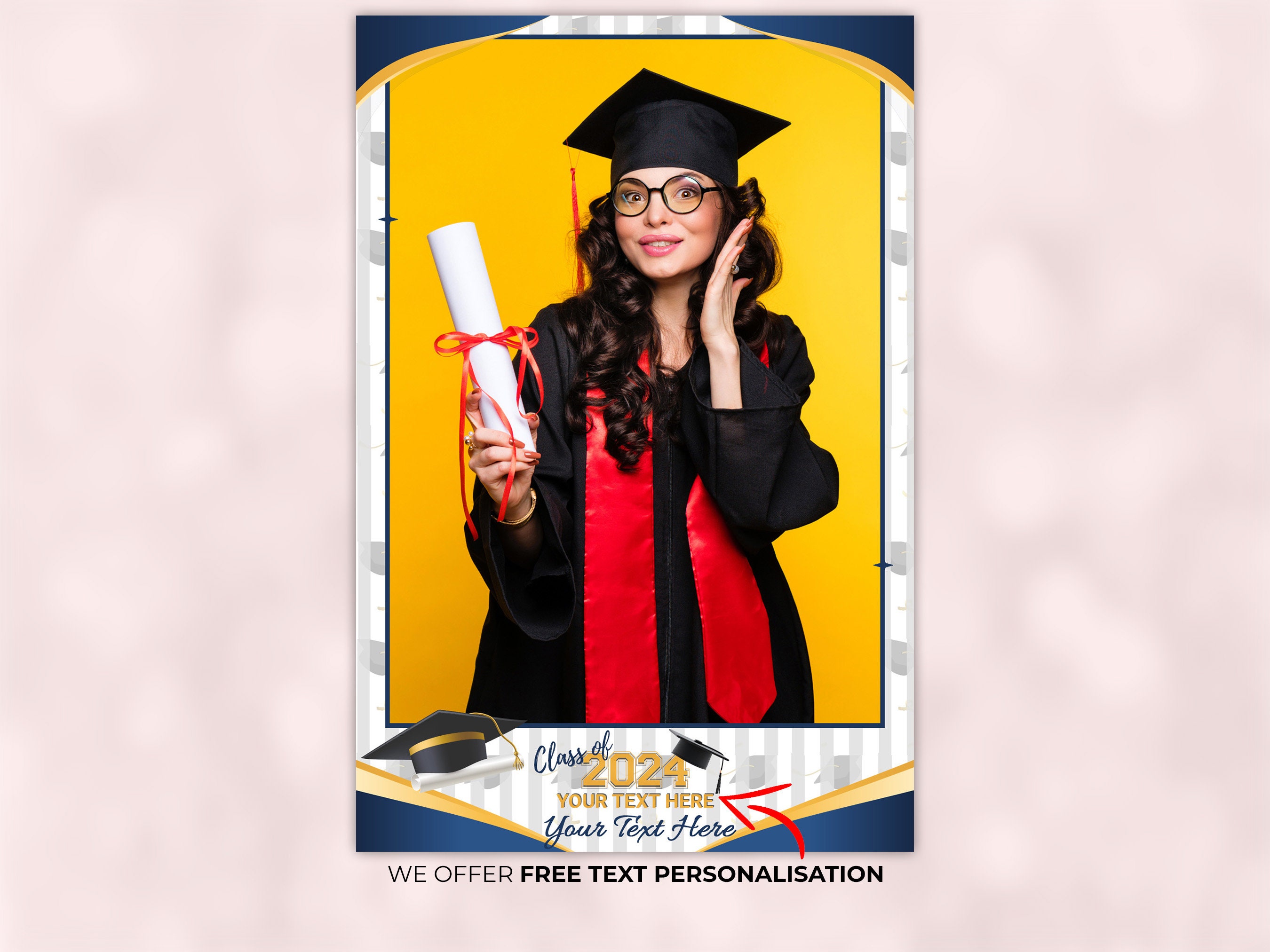 4x6 Graduation Photo Booth Template, 4x6 Mirror Booth Graduation Prom ...