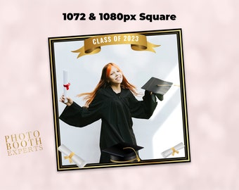 360 Photo Booth Overlay, 360 Gold Overlay, 360 Graduation Overlay ...