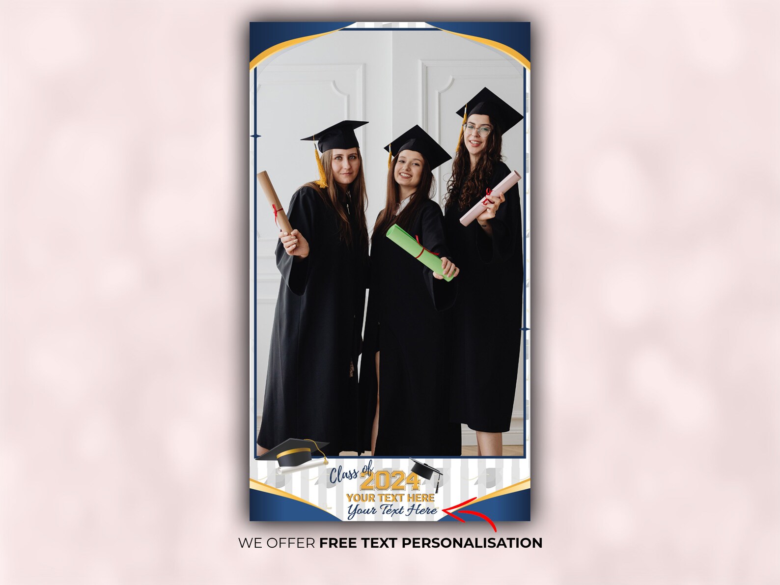 Graduation 360 Photo Booth Overlay, Video Booth Graduation Template ...