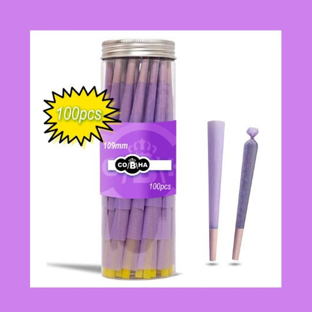 100 Cones / 109mm Mix Colors Pre Rolled Cones 100 Cones Slow Burning - Etsy