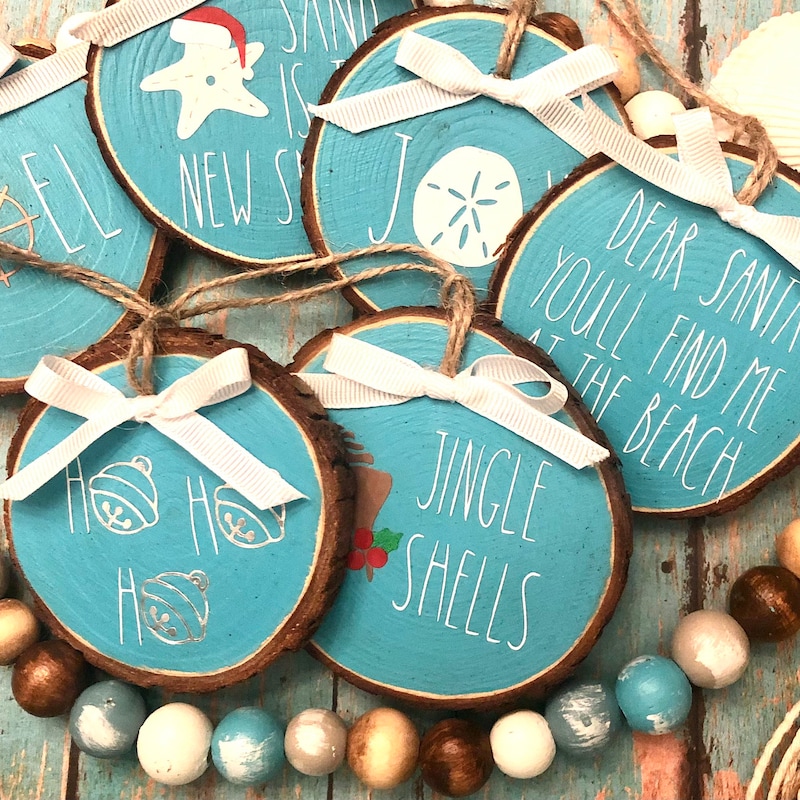 Wood Disc Ornament - Etsy