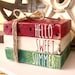 Mini Book Stack Wood Farmhouse Tiered Tray Decor Beach House Shelf ...