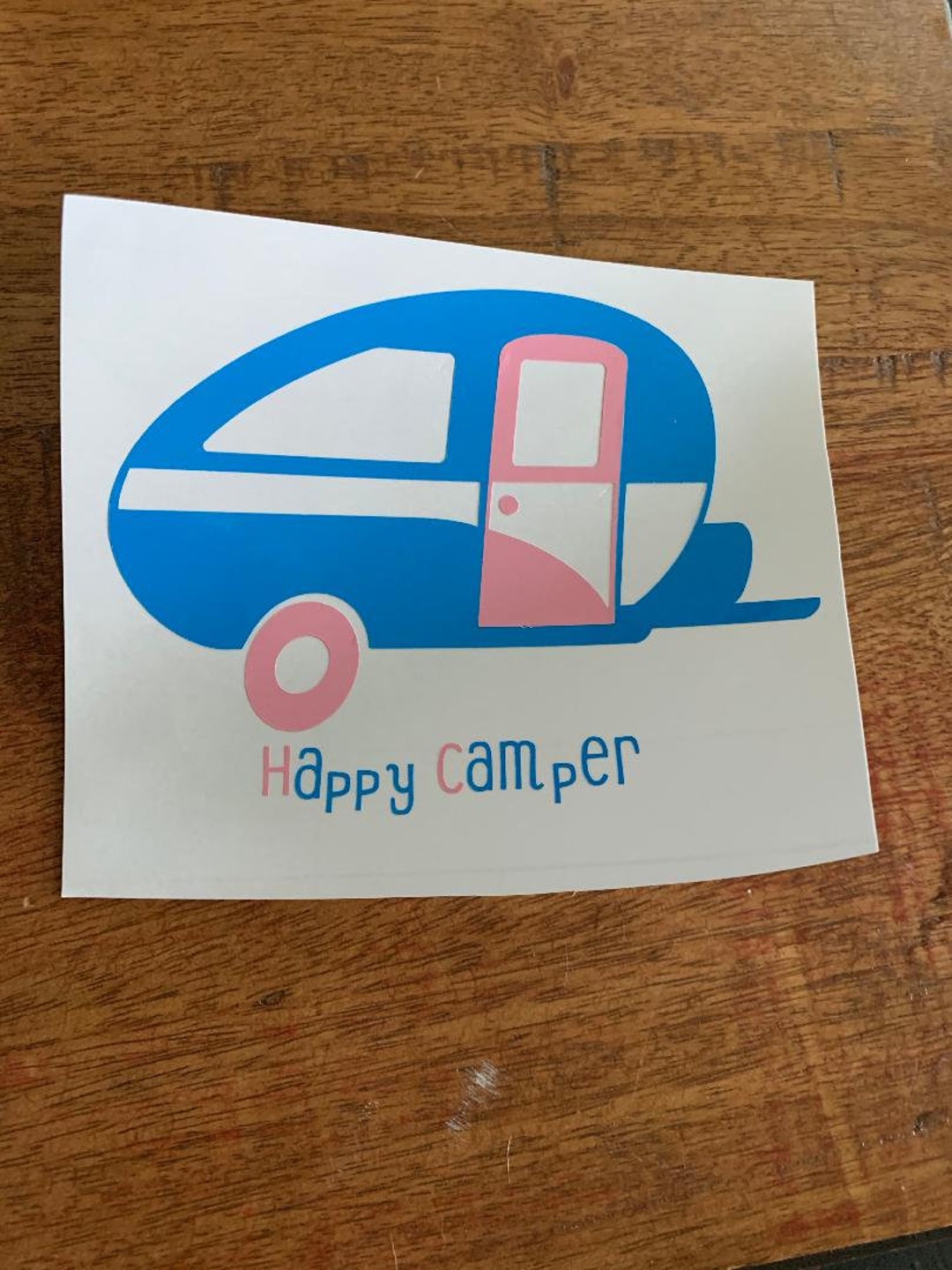 Happy Camper Decal | Decal | Camper | Vinyl | Camp | Sticker | Happy - Etsy