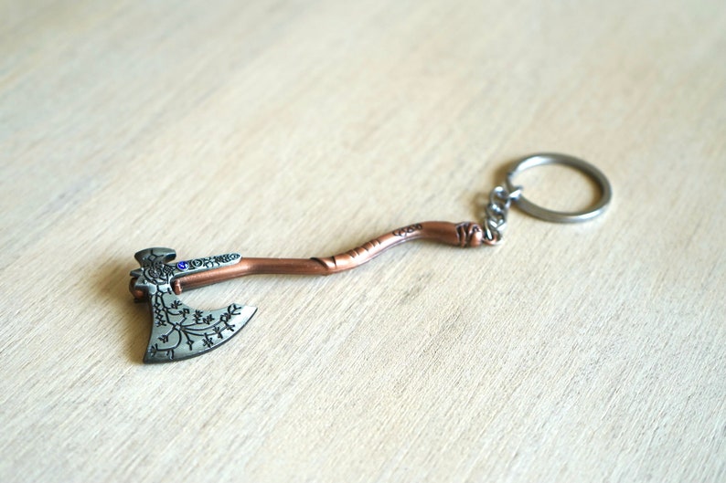 God of War Kratos Leviathan Axe Metal Keychain - Etsy