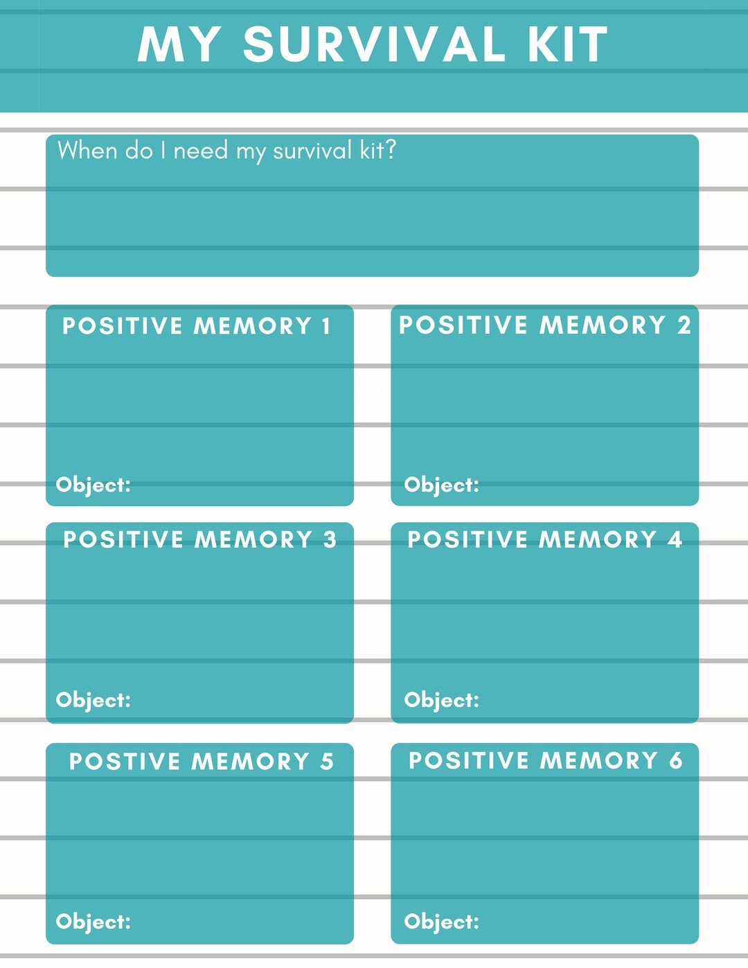 Teal Survival Kit - Etsy