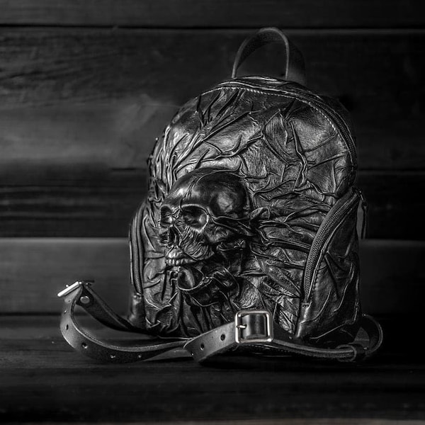 Skull Backpack - Etsy