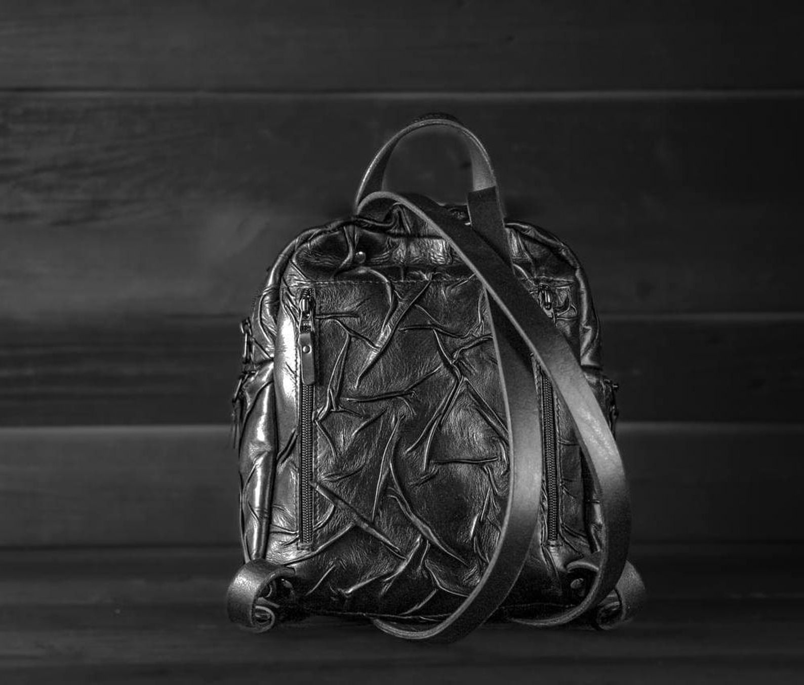 Black Leather Handmade Women Backpack With Skull Custom Design - Etsy