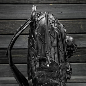 Black Leather Backpack Skulls, Big Black Leather Backpack Skulls ...