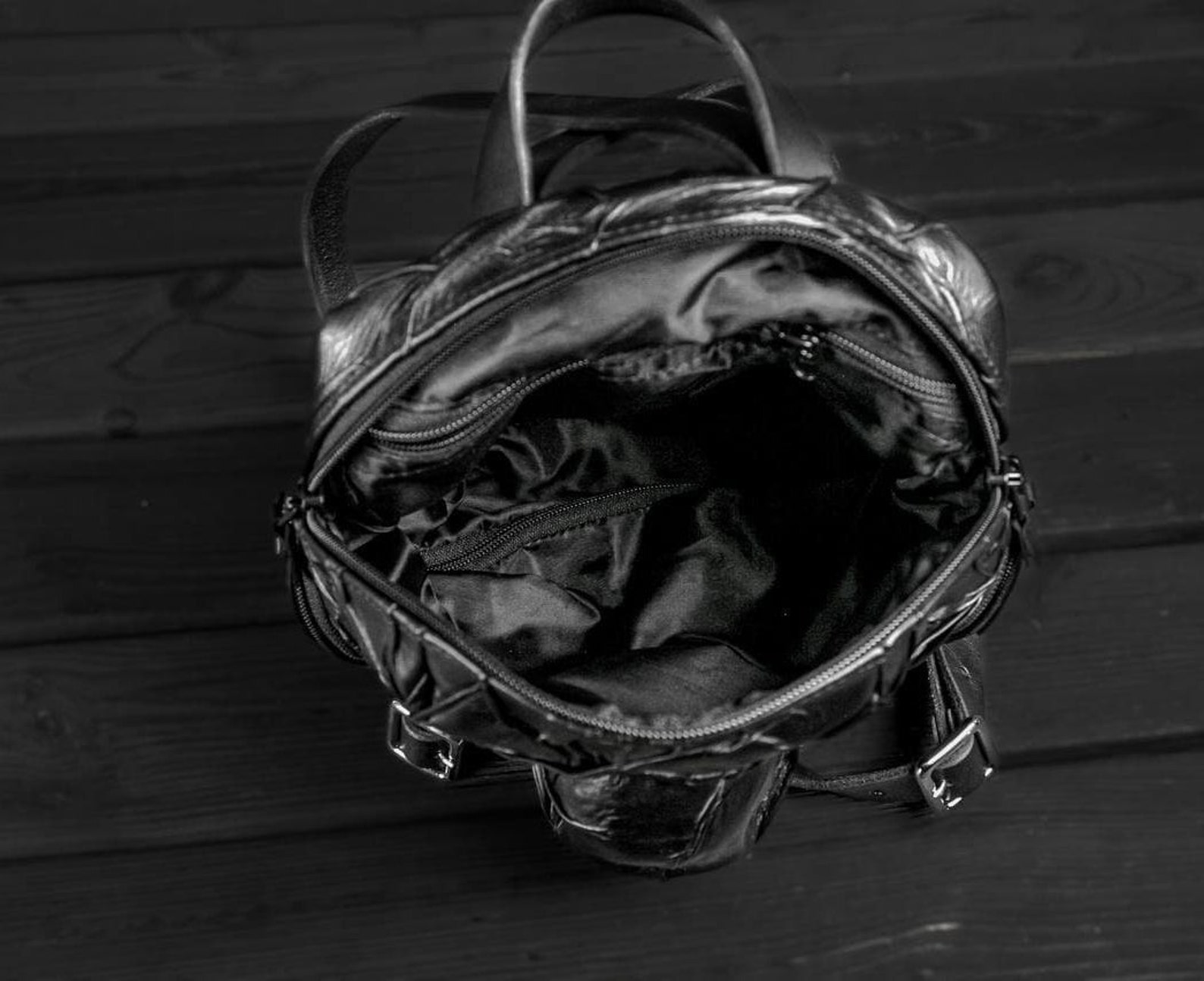 Black Leather Handmade Women Backpack With Skull Custom Design - Etsy