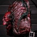 Women's Red Leather Backpack Skull, Handmade Red Leather Backpack Skull ...