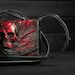 High Quality Handmade Red Leather Cluth Skull, Red Leather Clutch ...