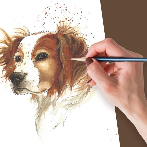 Brittany Spaniel Art - Etsy
