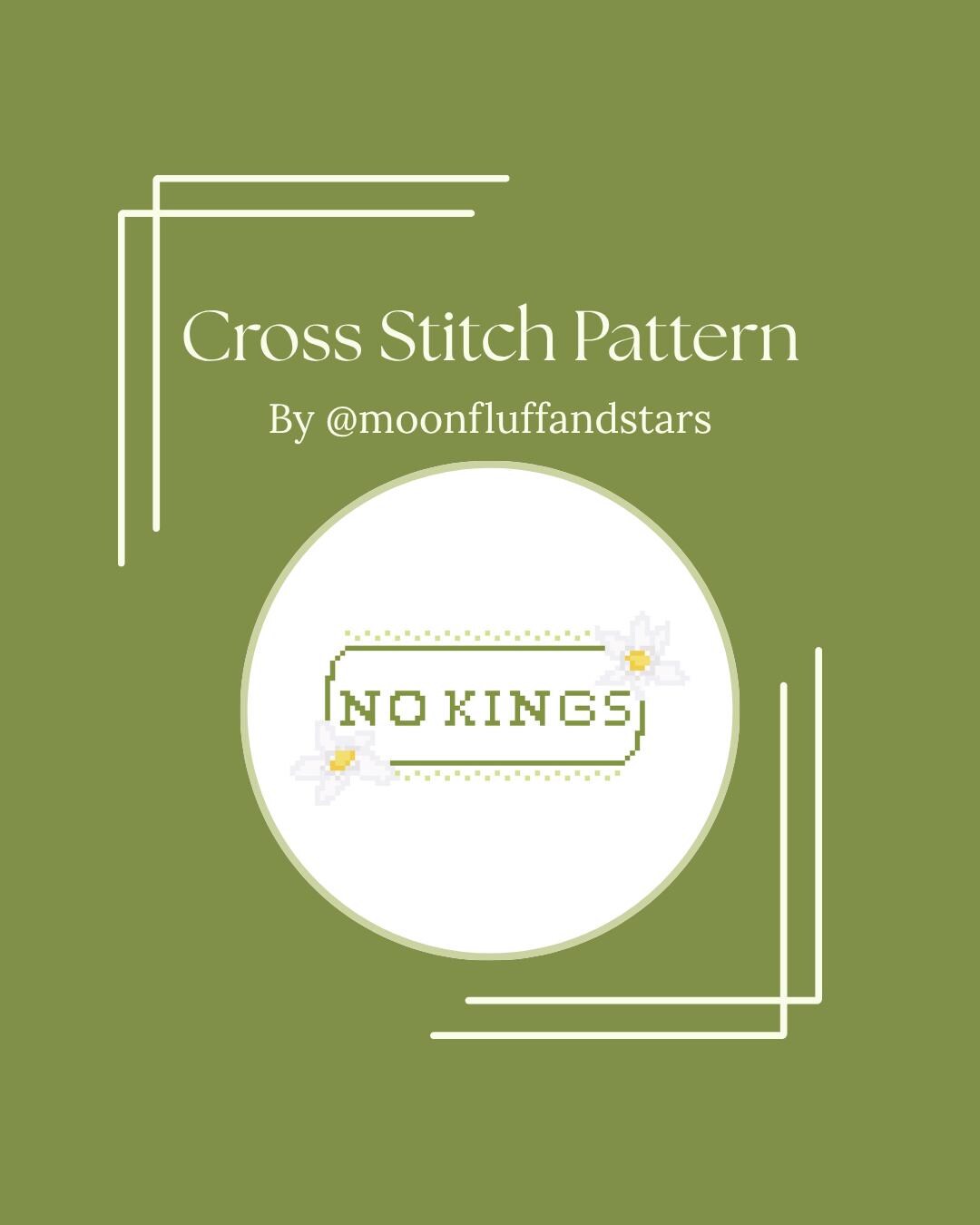DIGITAL PATTERN No Kings Edelweiss Cross Stitch Pattern - Etsy