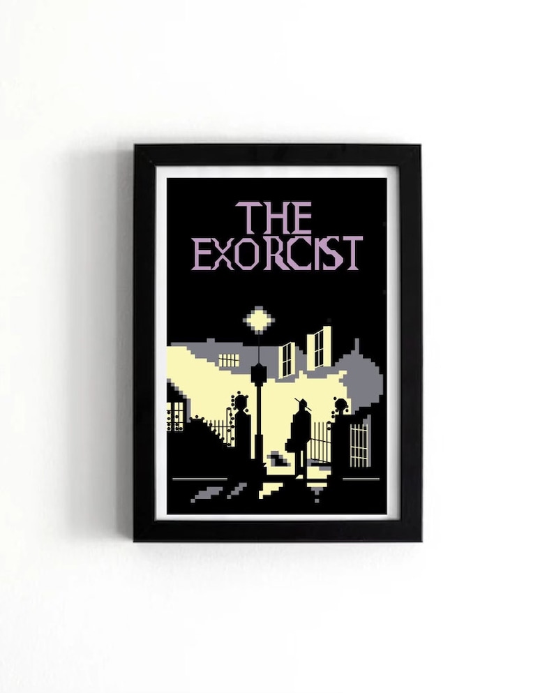 The Exorcist Movie Poster Cross Stitch Pattern (PDF Download) - Etsy UK