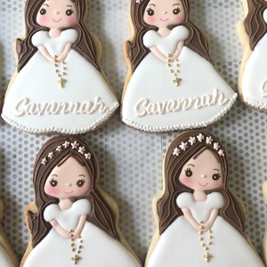 First Communion Cookies, , Girl First Communion, First Communion Favors ...