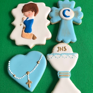 Boy First Communion, First Communion Cookies, Favors First Communion ...