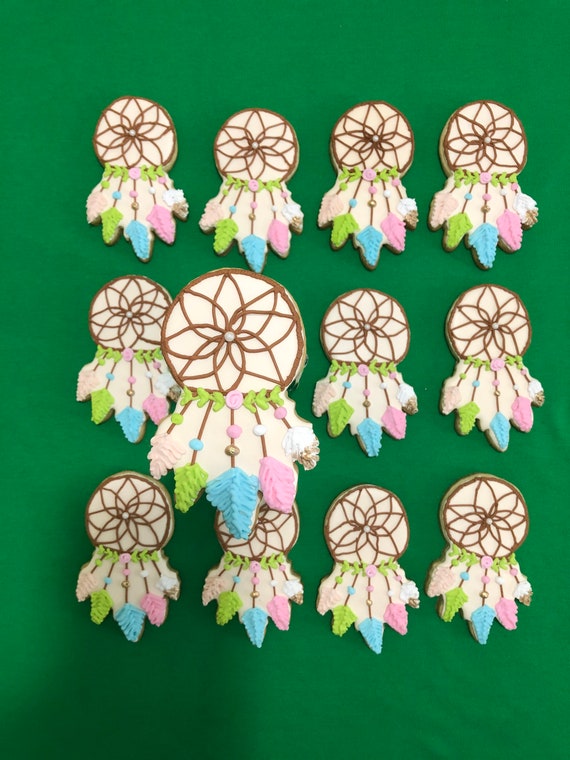 Dream Catcher Cookies Dream Catcher Sugar Cookies Dream | Etsy