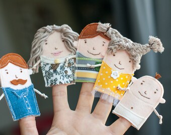 Family Finger Puppet | Etsy