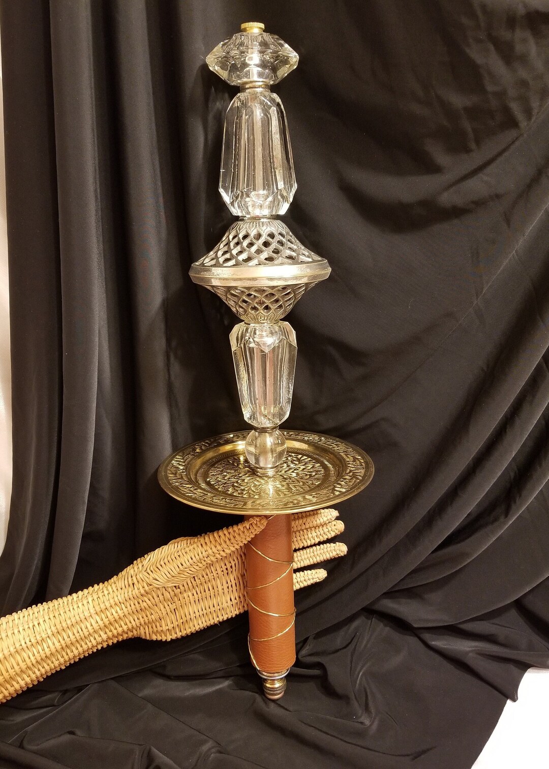Ceremonial Scepter Of, Glass, Leather, and Brass - Etsy