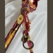 Ceremonial Wand or Scepter With Glass Head and Leather Wrapped Handle ...