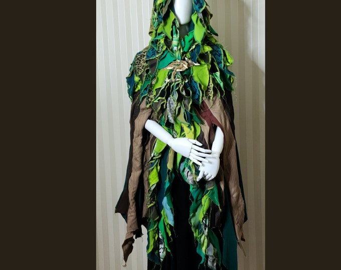 Enchanted Forest Shaman Rustic Cloak - Upcycled - PROTOTYPE PRICING - Etsy