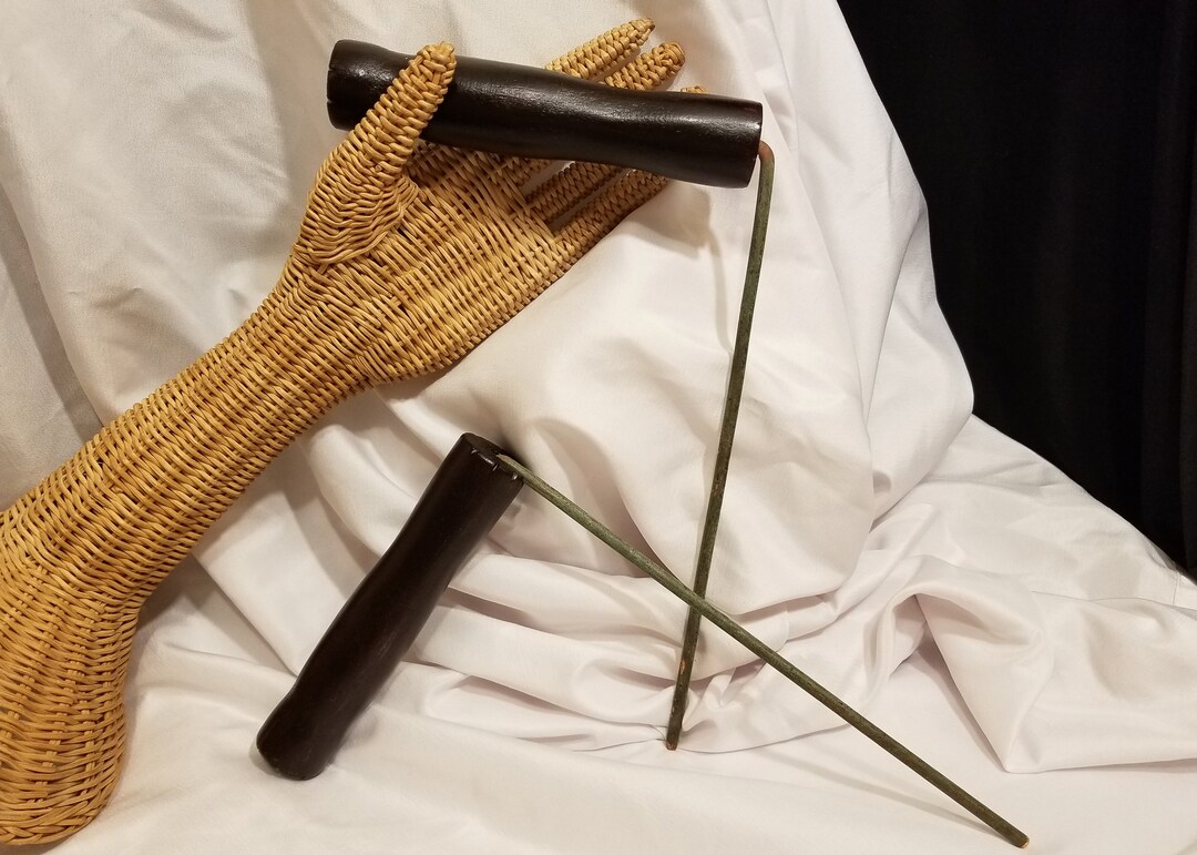 Solid Copper Divining/dowsing Rods With Carved Poplar Handles - Etsy