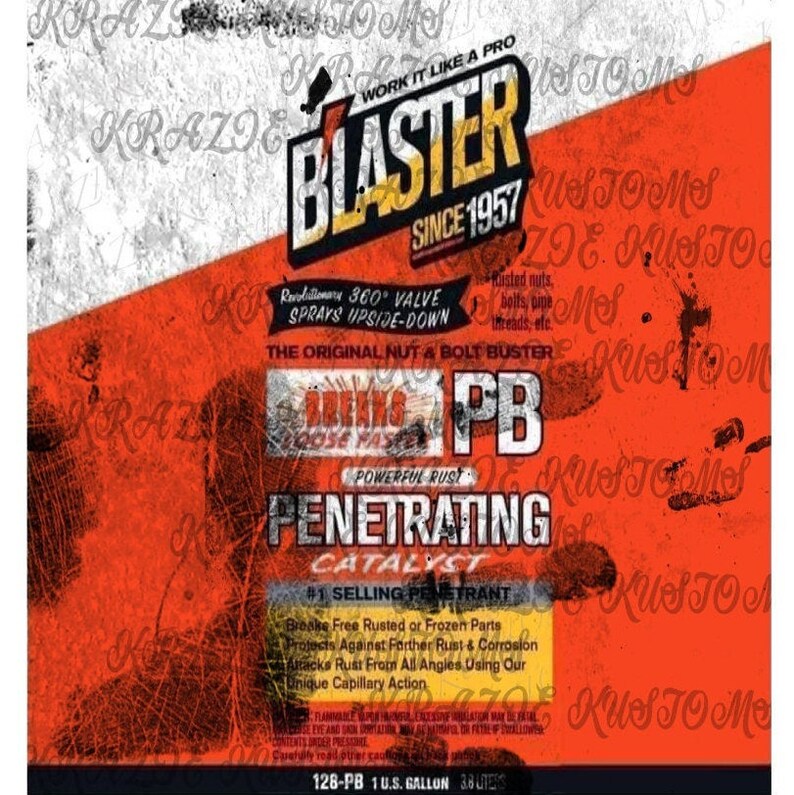 PB Blaster 30oz Straight Tumbler Design for Sublimation-Full | Etsy